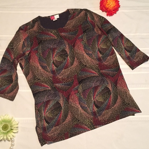 JM Collection | Tops | Jm Woman Collection Blouse Plus Size Tunic 2x ...